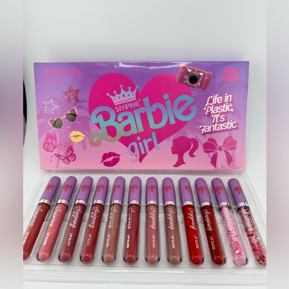 Barbie | Makeup | Barbie Girl 2 Pack Liquid Lipsticklip Gloss Combo New ...